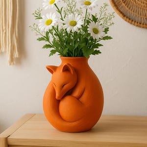 Fox Vase 3D Model STL: Modern Minimalist Planter (digital Download) - Etsy