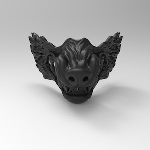 Wolf Mask STL File | 3D Printable Wolf Mask for Cosplay, Wall Decor ...