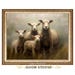 Vintage Sheep Painting Art Print, Farmhouse Animal Portrait (digital ...