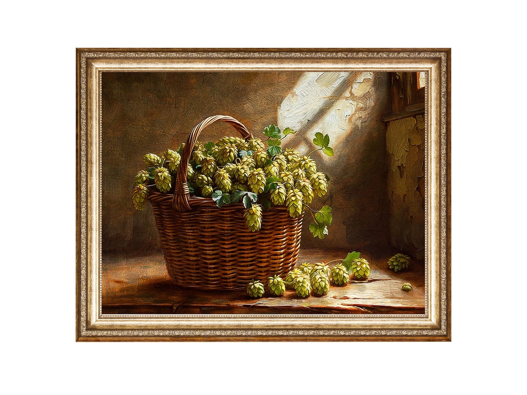 Hops Art Print Botanical Wall Art, Wall Art Vintage Prints PRINTABLE ...
