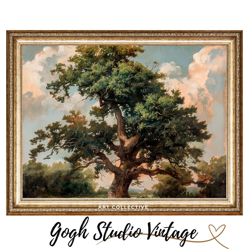 Oak Tree Painting - Etsy
