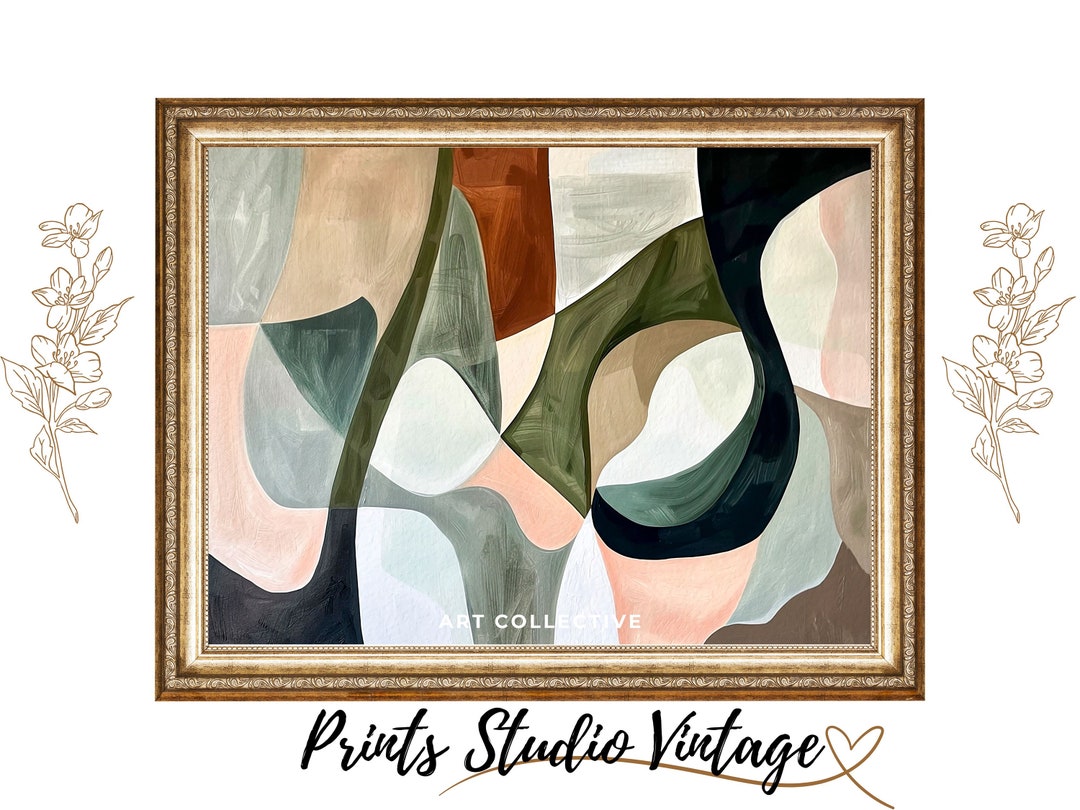 Modern Minimalist Abstract Art Prints Colorful Artwork Abstract ...