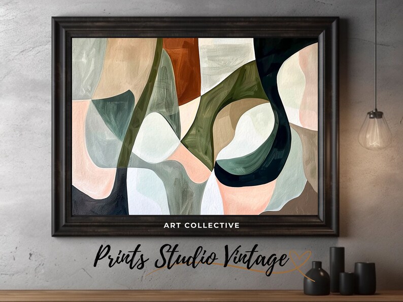 Modern Minimalist Abstract Art Prints Colorful Artwork Abstract ...
