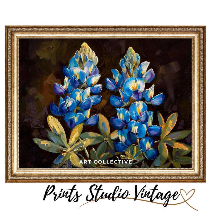 Bluebonnet Painting - Etsy