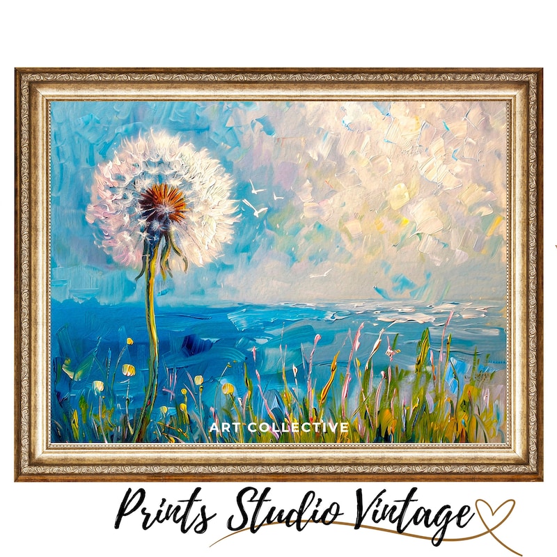 Dandelion Art - Etsy