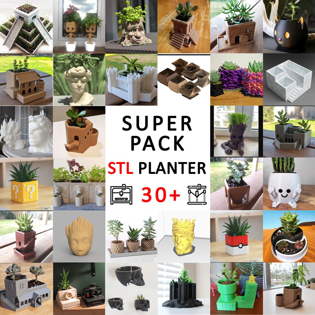 Vases-vase-planter STL File for 3D Print - Etsy