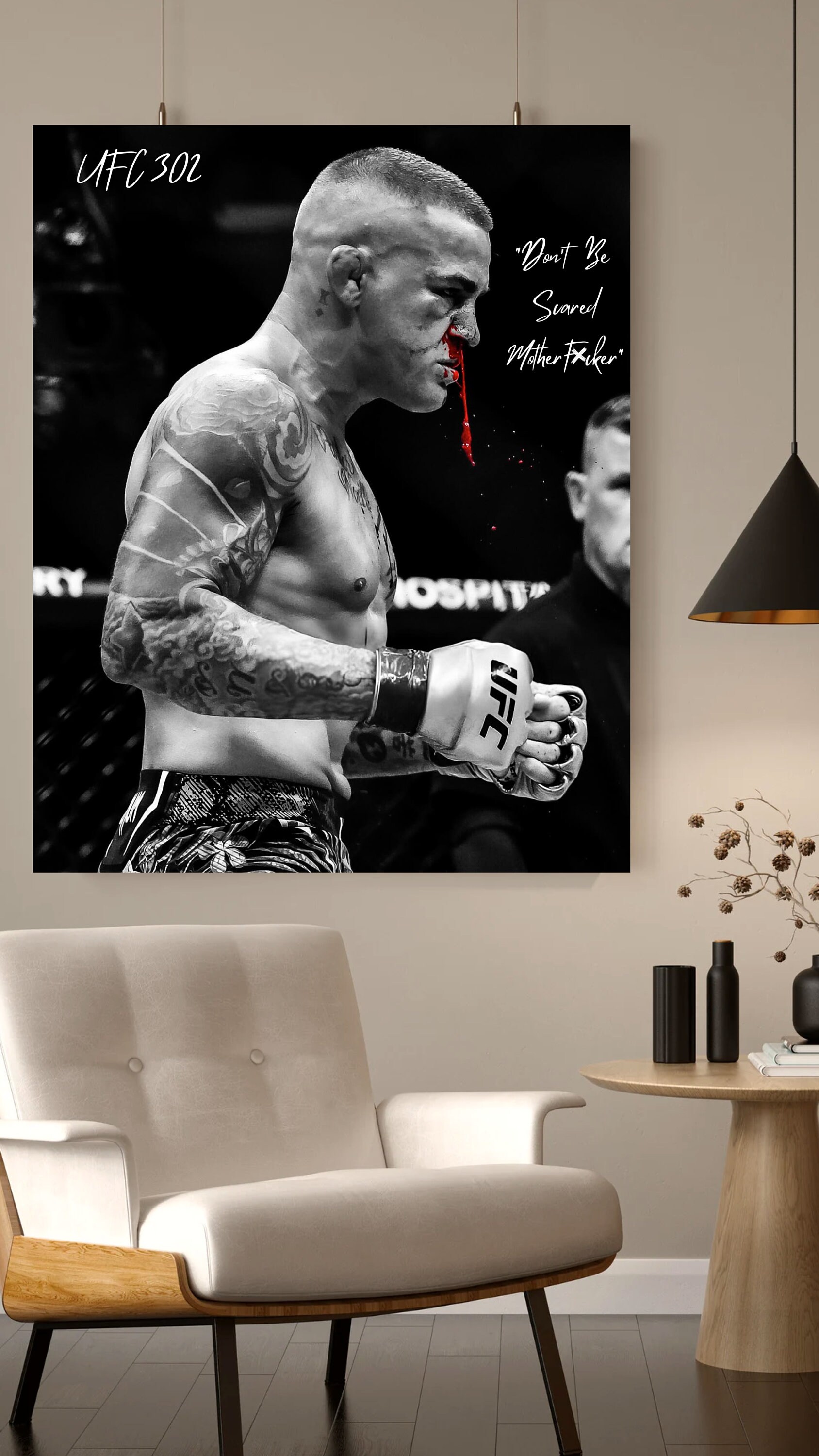 UFC 302 Limited Edition / Dustin Poirier Poster / Don't Be Scared ...