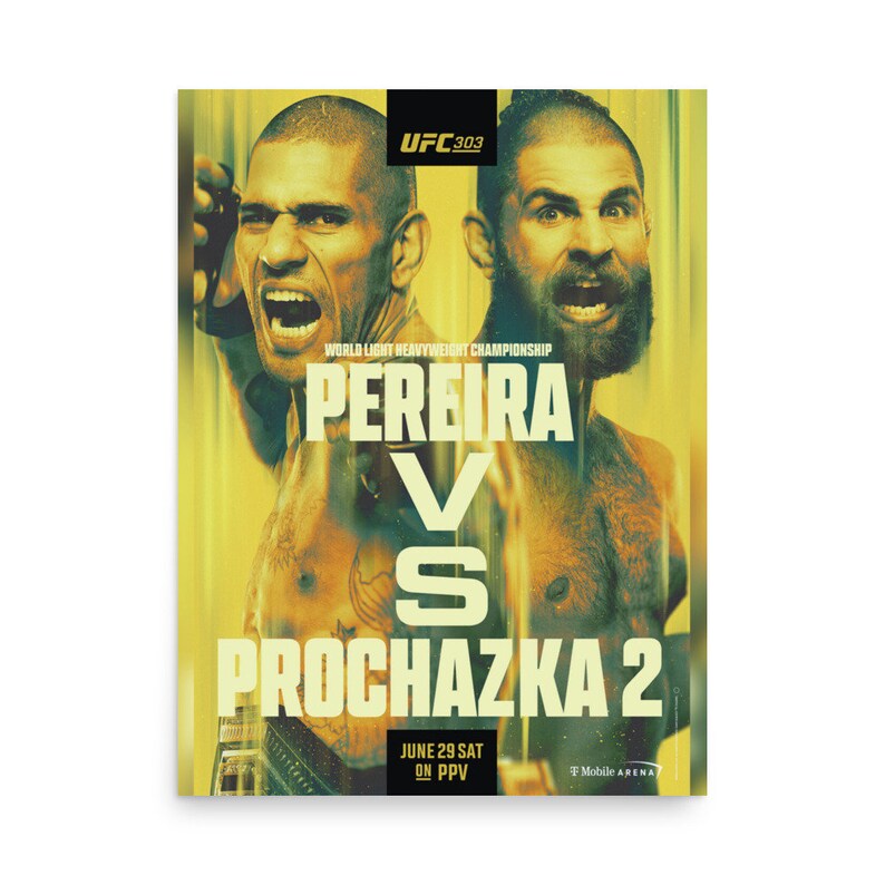 UFC 303 Limited Edition Poster / Pereira Vs Prochazka UFC 303 Poster ...