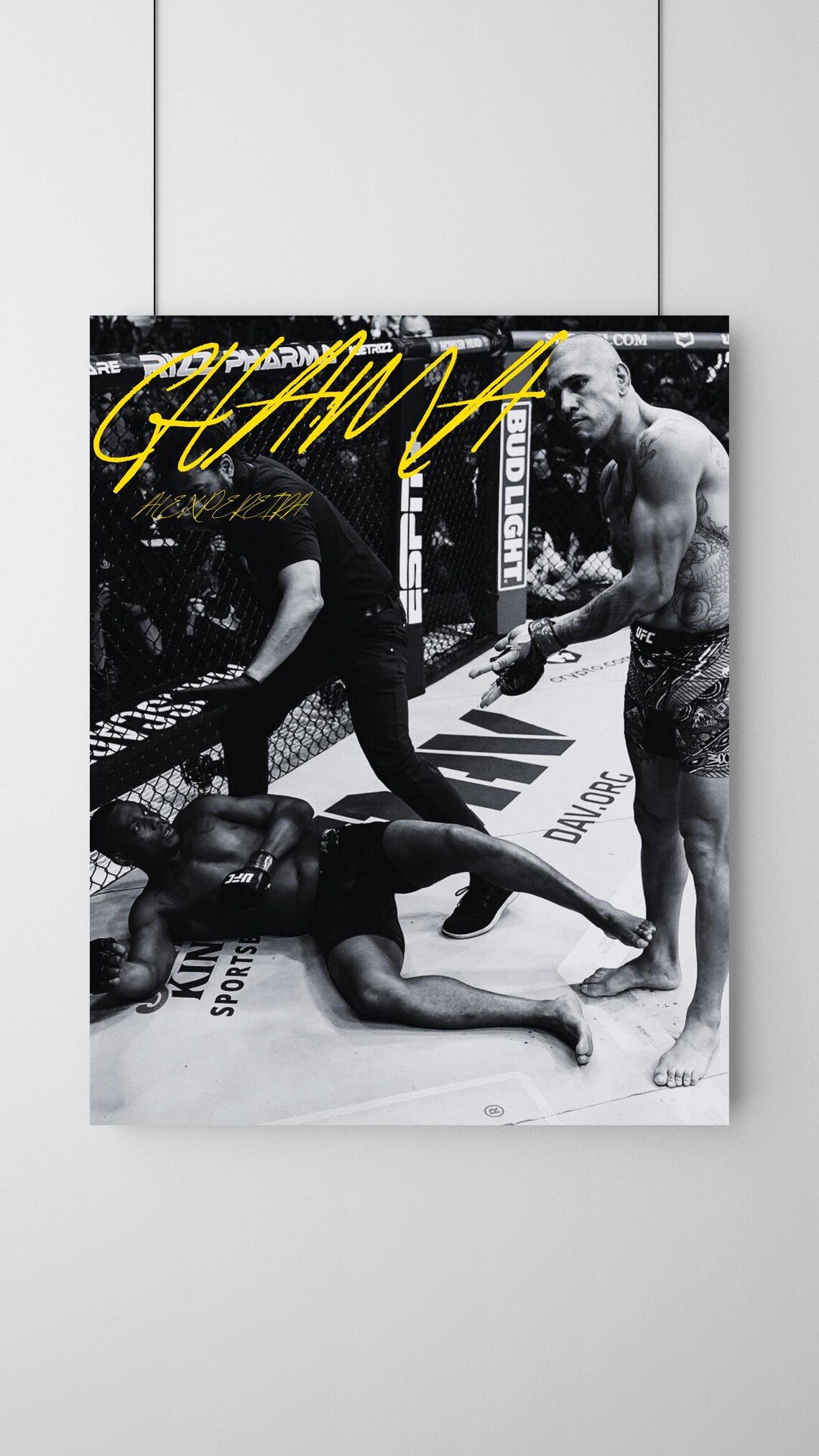 Alex Pereira Poster / Chama Poster / Alex Poatan Pereira / Chama / UFC ...