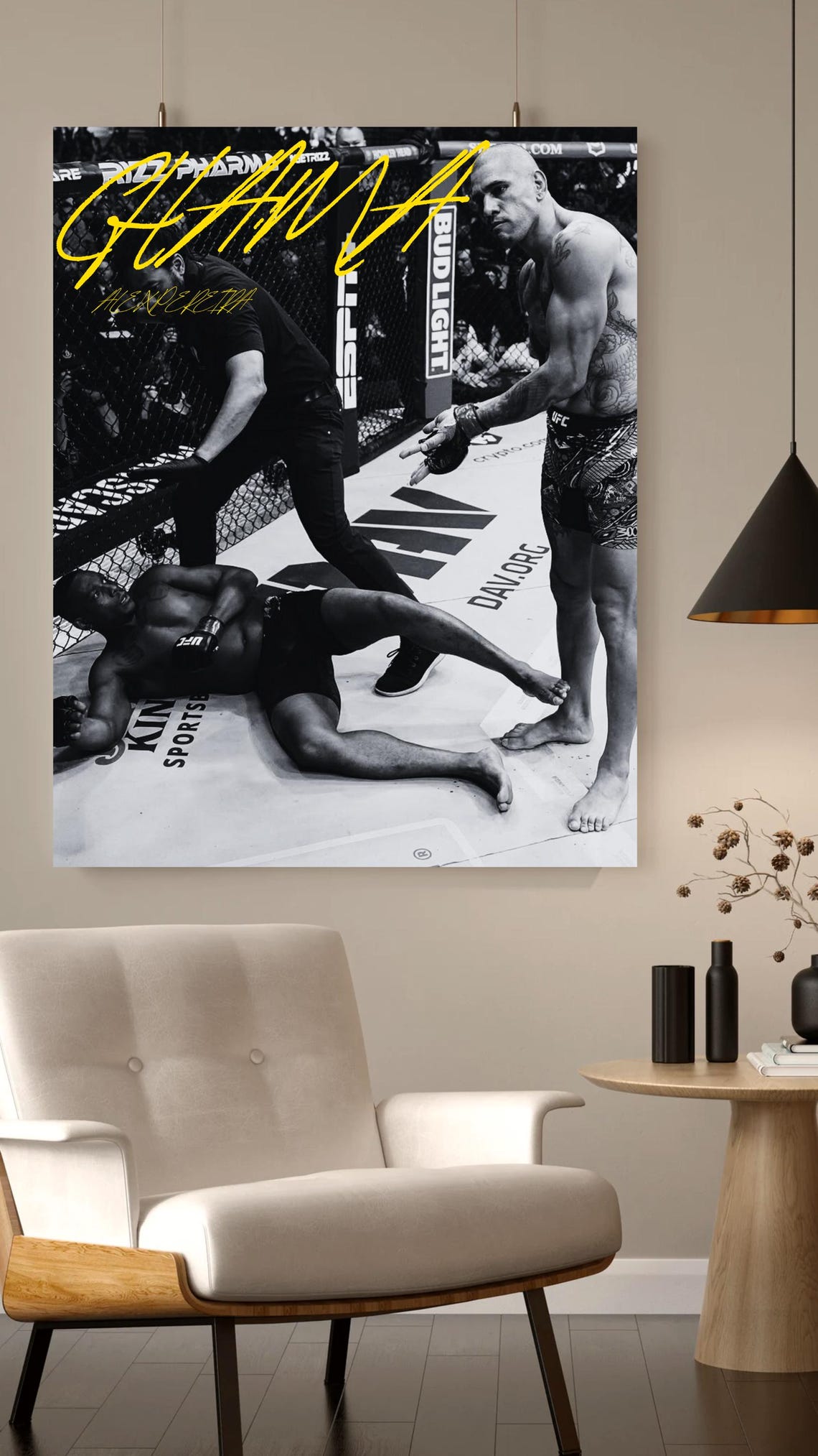 Alex Pereira Poster / Chama Poster / Alex Poatan Pereira / Chama / UFC ...