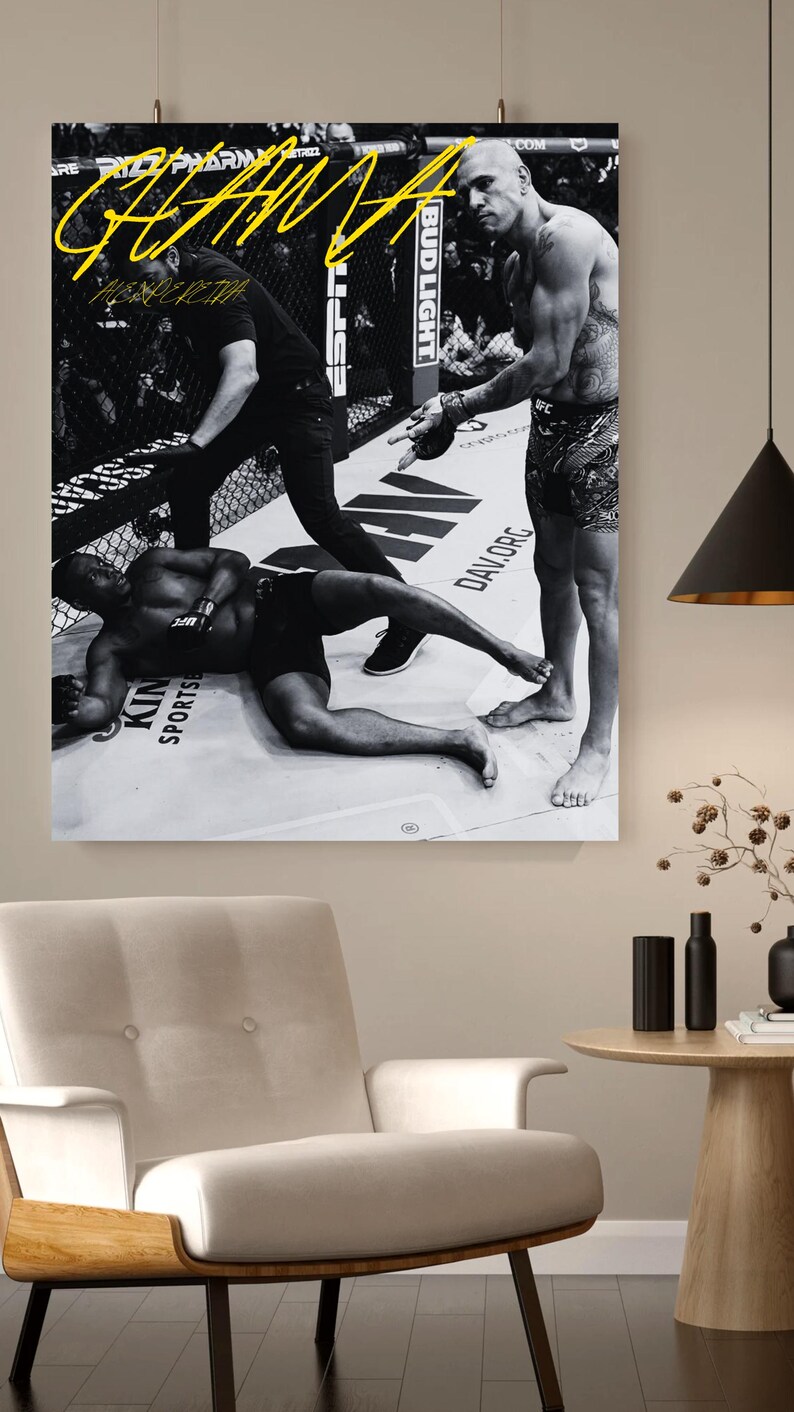 Alex Pereira Poster / Chama Poster / Alex Poatan Pereira / Chama / UFC ...