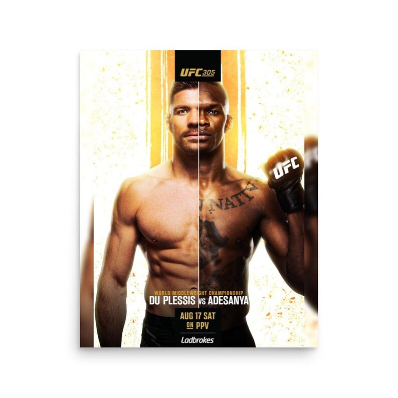 UFC 305 Limited Edition / UFC 305 Poster / Du Plessis Vs Adesanya ...