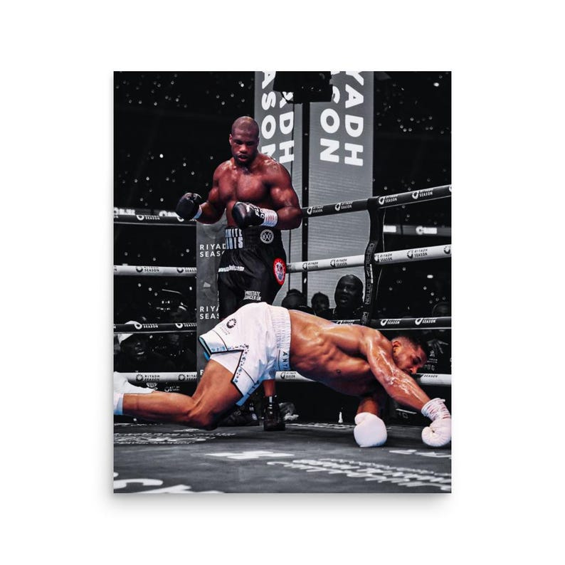 Limited Edition / Daniel Dubois Poster / Dubois Knocks Out AJ Poster ...