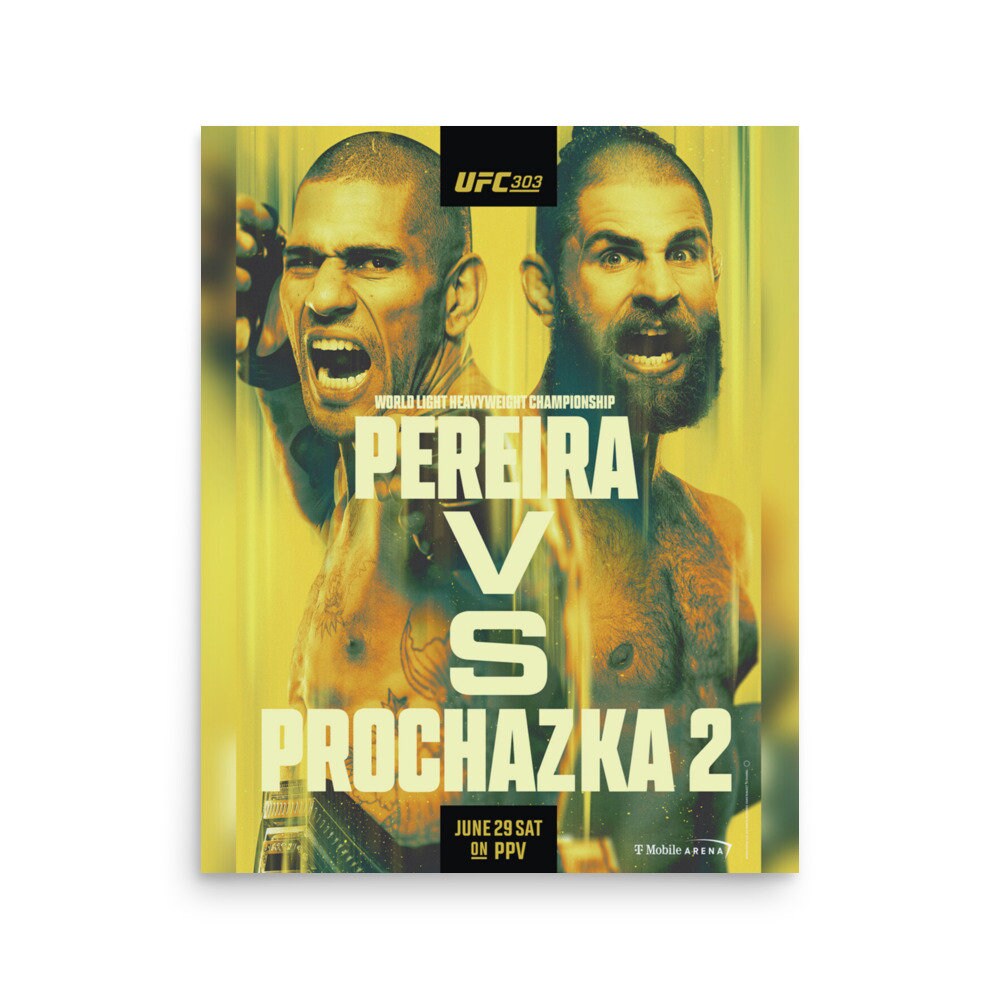 UFC 303 Limited Edition Poster / Pereira Vs Prochazka UFC 303 Poster ...