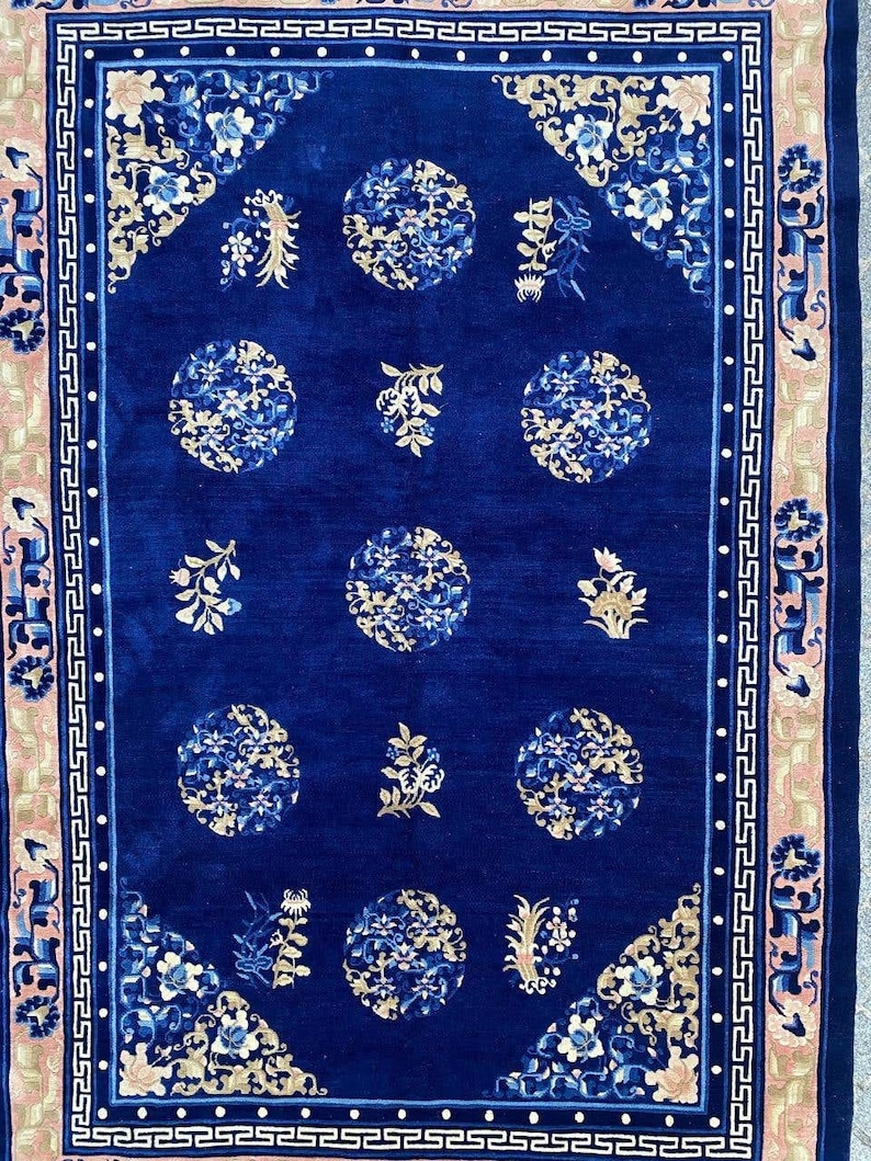 Handknotted Antique Design Tibetan Chinese Floral Woolen Rugs| New ...