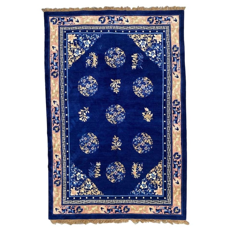 Handknotted Antique Design Tibetan Chinese Floral Woolen Rugs| New ...