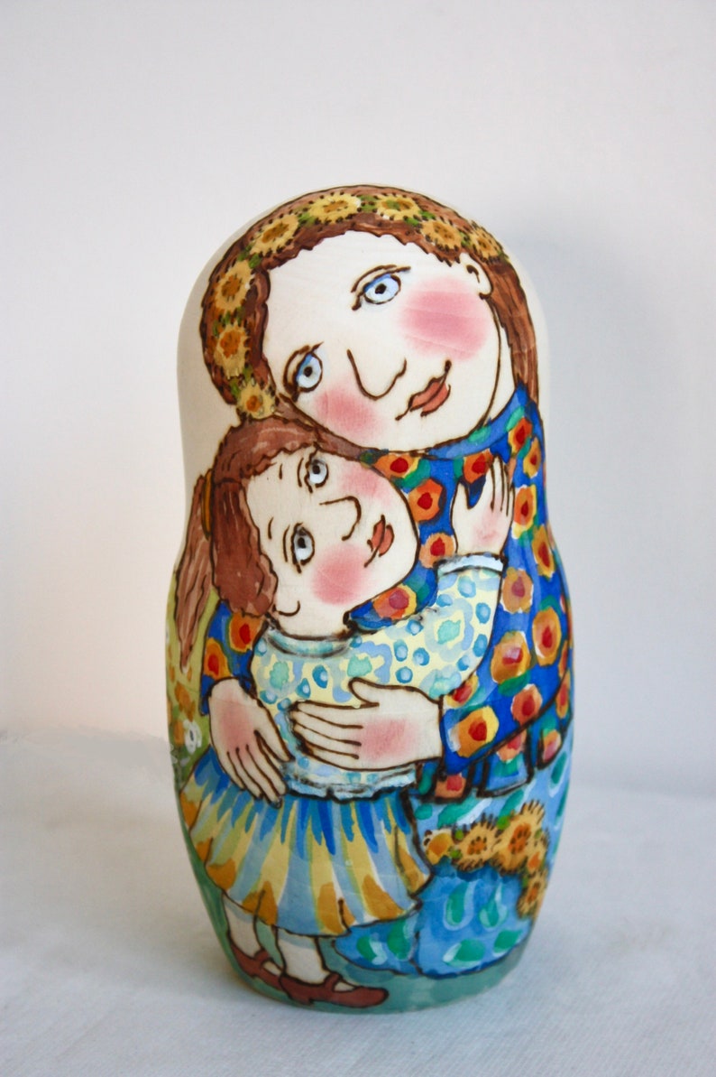 Author's Unique Matryoshka wildflowers Author: Voronina Mariya - Etsy