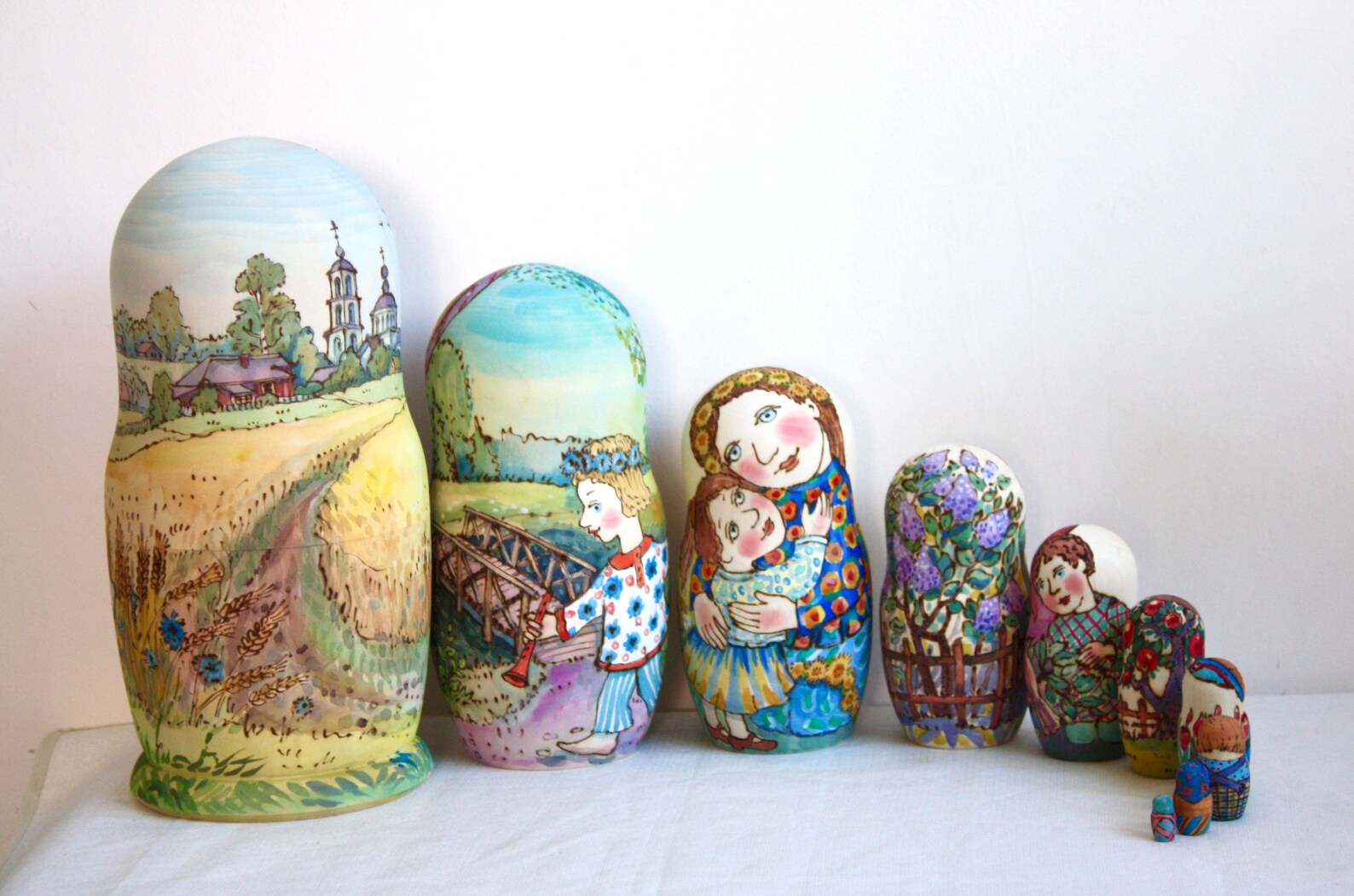 Author's Unique Matryoshka wildflowers Author: Voronina Mariya - Etsy