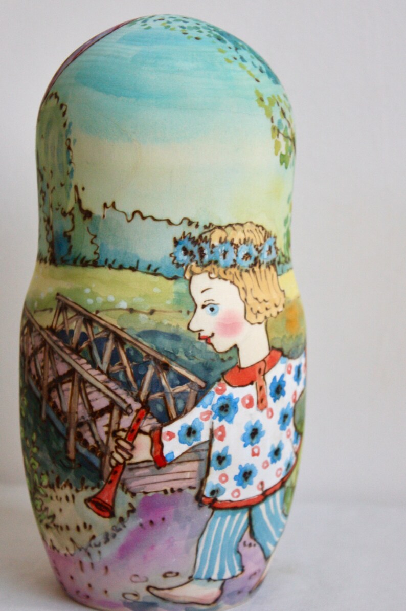 Author's Unique Matryoshka wildflowers Author: Voronina Mariya - Etsy