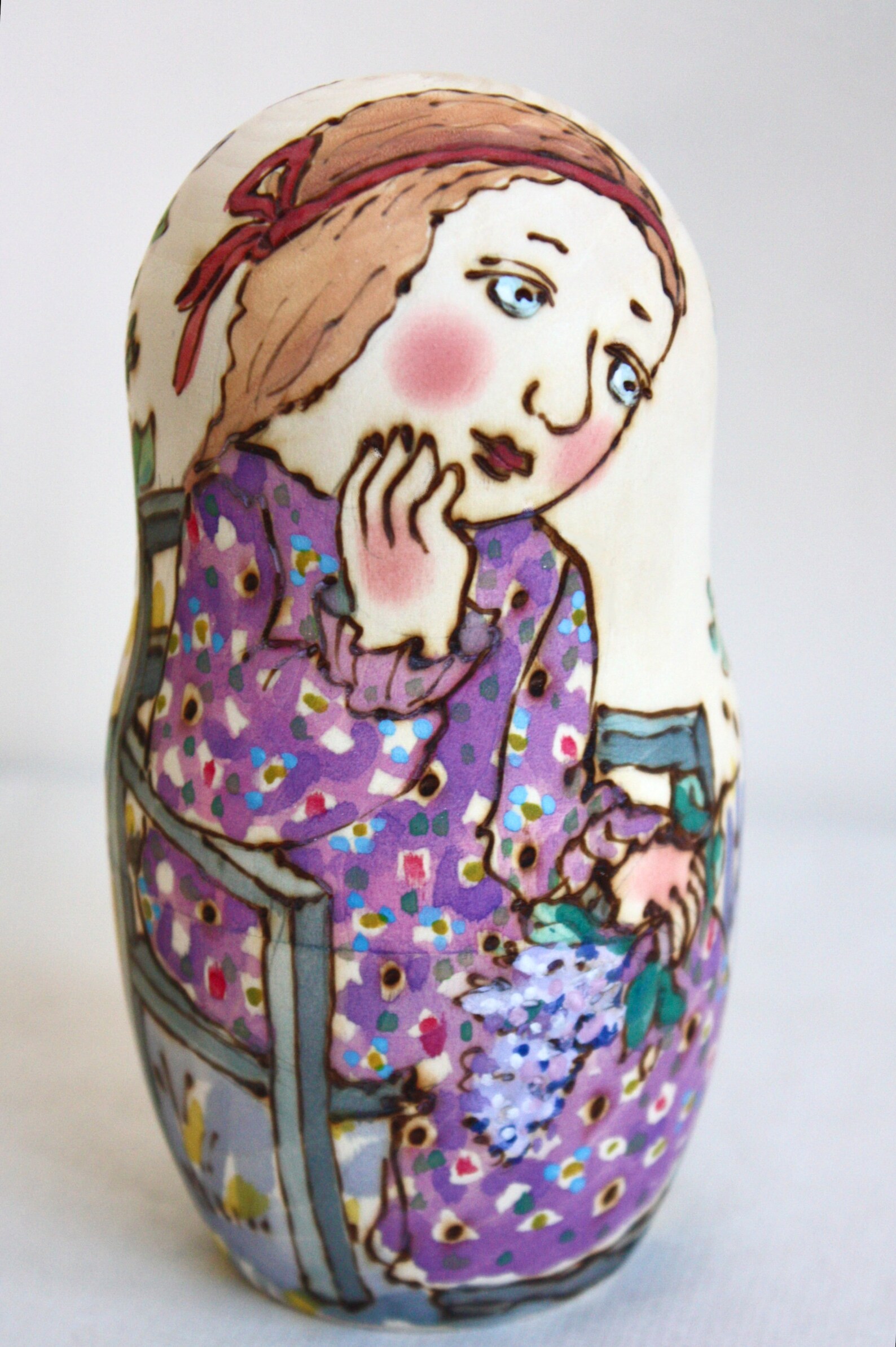 Author's Unique Matryoshka wildflowers Author: Voronina Mariya - Etsy
