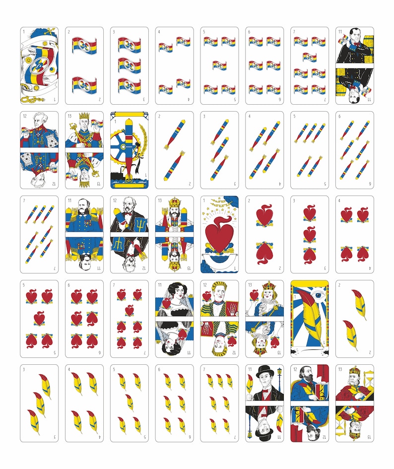 Briscola / Tressette Playing Cards - Italian/croatian/montenegro Card ...