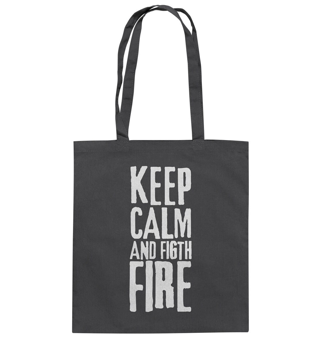 Colorful Fire Department Bag: Keep Calm Grunge, Cotton Jute Bag, Fire ...