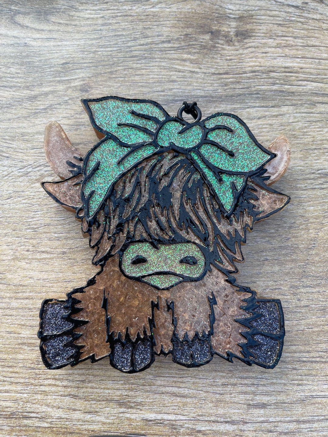 Highland Cow With Bow Freshie - Etsy