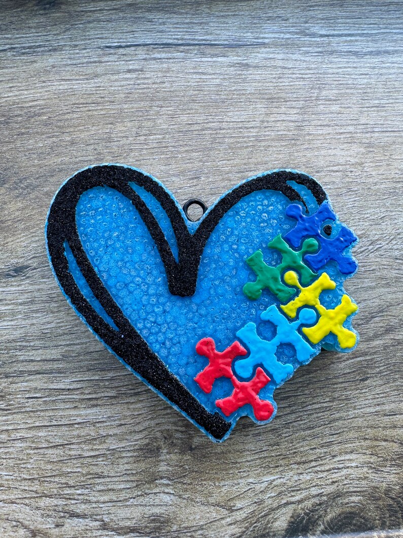 Autism Awareness Heart Large Freshie - Etsy