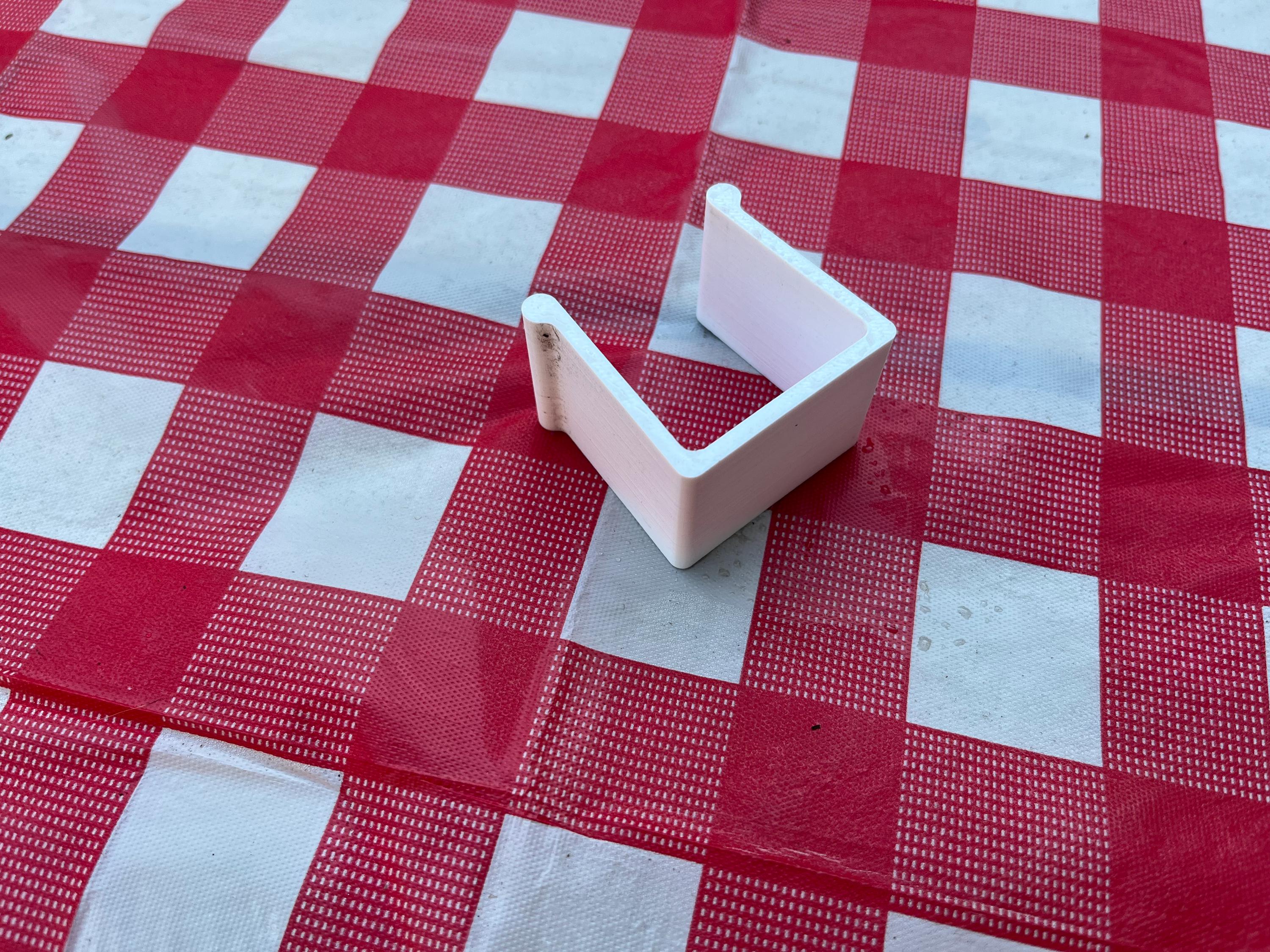 Picnic Table Table Cloth Clips Set ( 8 Clips ) for 2x Lumber Table Top ...