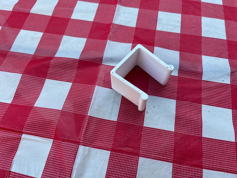Picnic Table Table Cloth Clips Set ( 8 Clips ) for 2x Lumber Table Top ...