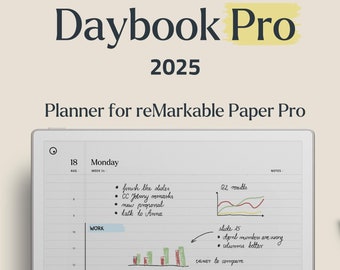 Remarkable Paper Pro Planner, the 2025 Keystone Planner, Productivity ...