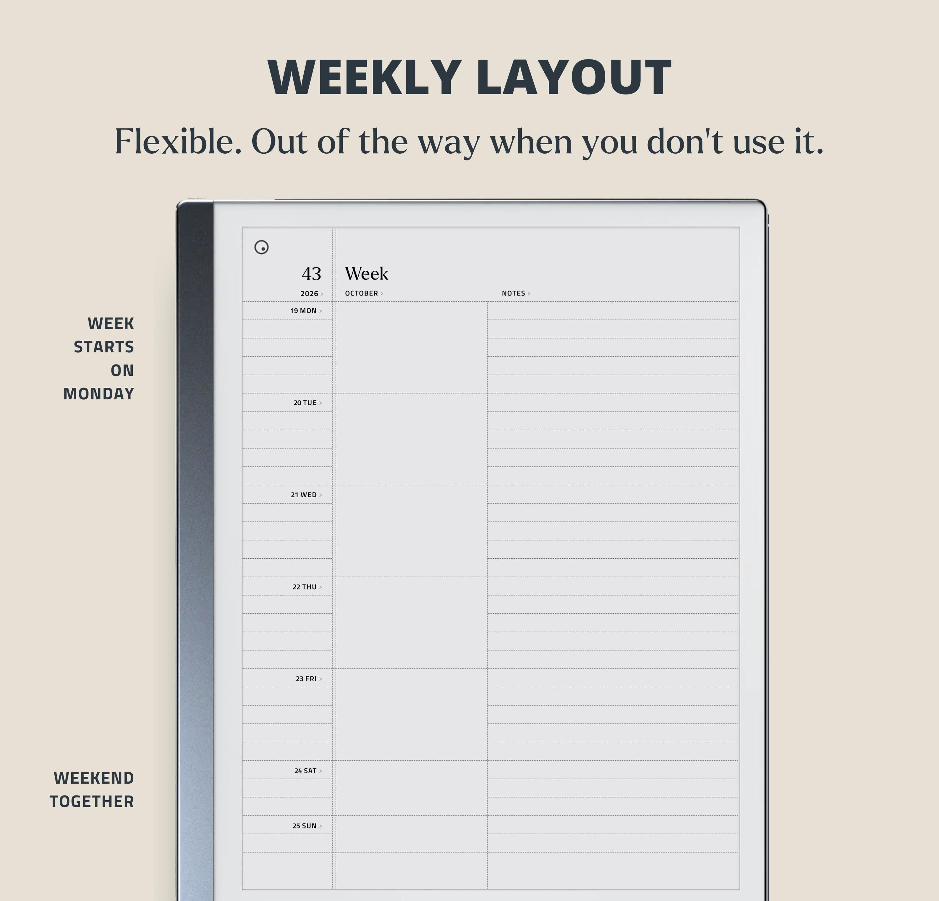 Remarkable 2 Templates - Daybook Planner. Daily Planner & Digital ...
