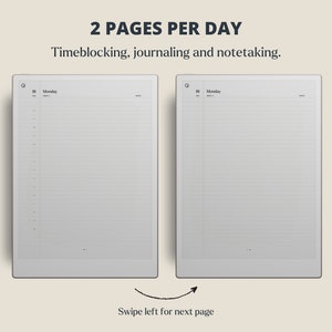 Remarkable Paper Pro Templates - Daybook Pro Planner. Minimalistyczny ...