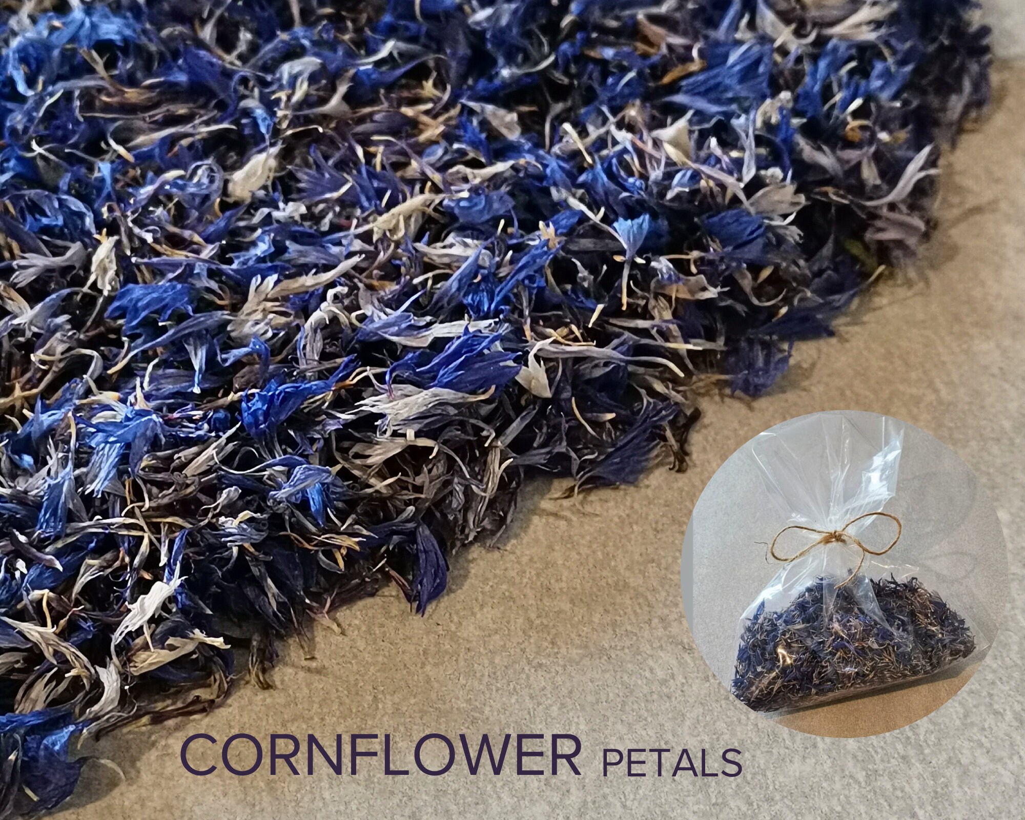 Dried Cornflower Petals Blue Organic 5 G Natural Dry Flowers Edible ...