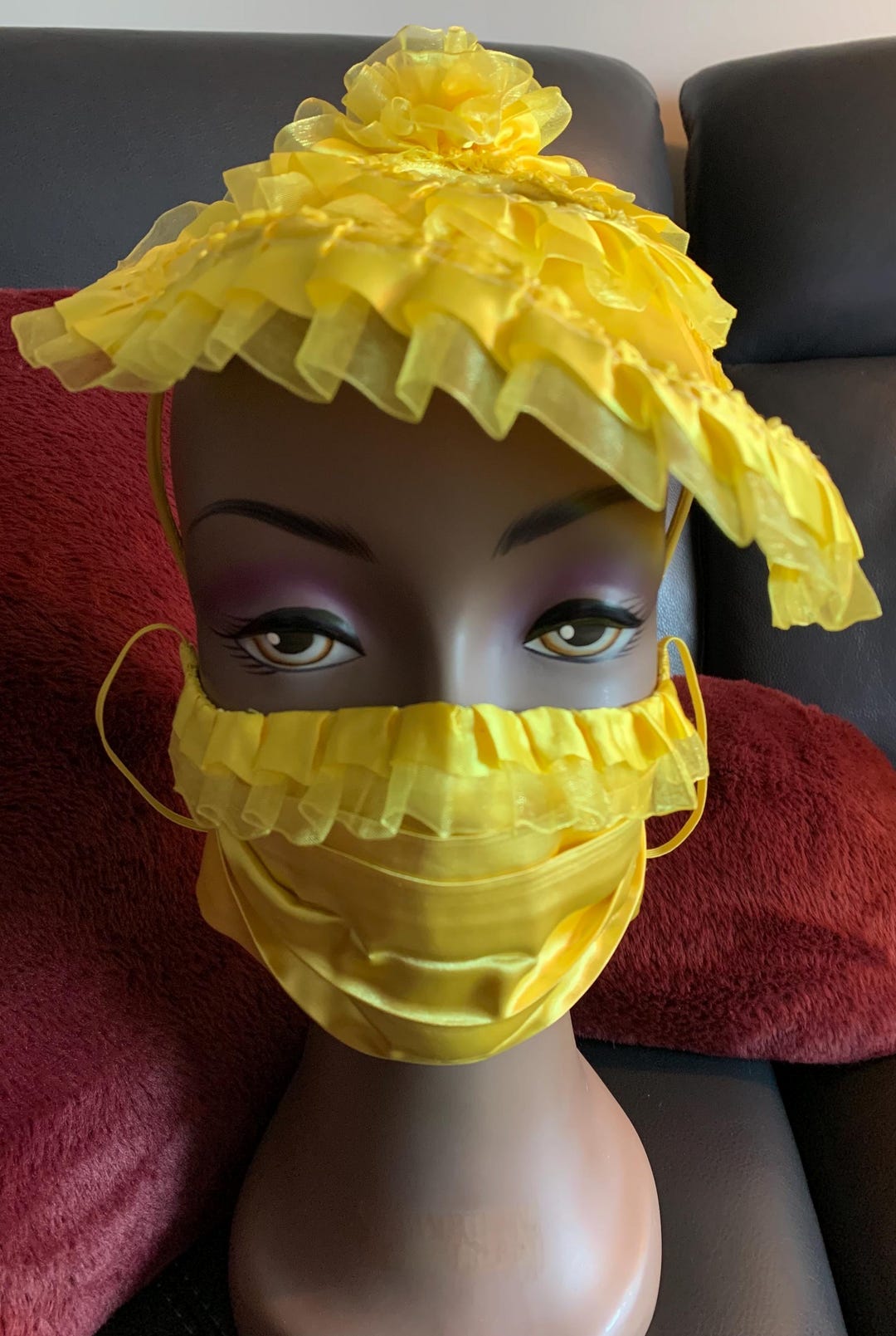 The Yellow Lace Road. Matching Mask Are Sold Separate... - Etsy