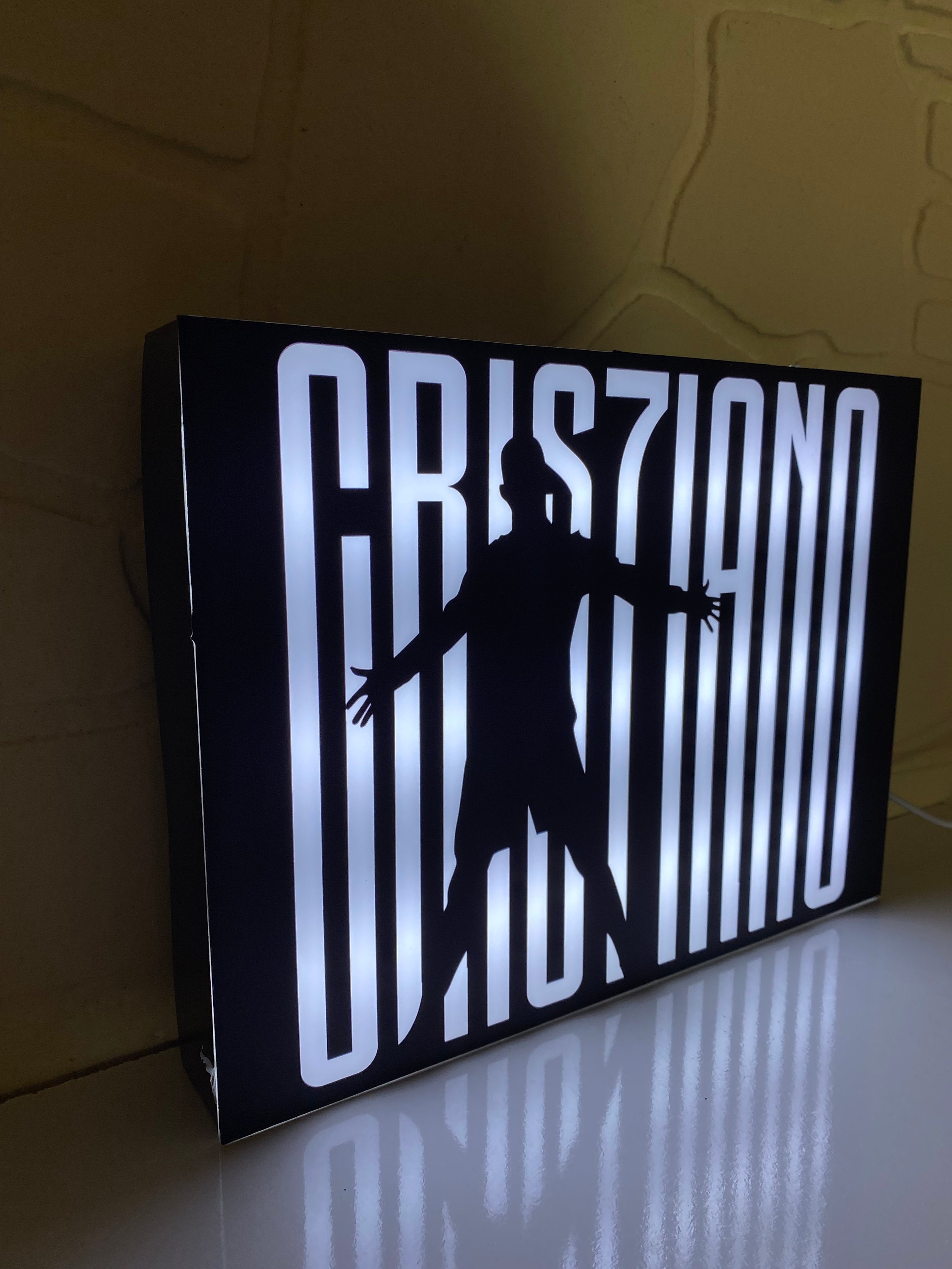 Cristiano Ronaldo 3D LED Lightbox CR7 Fans LED Sign Art - Etsy