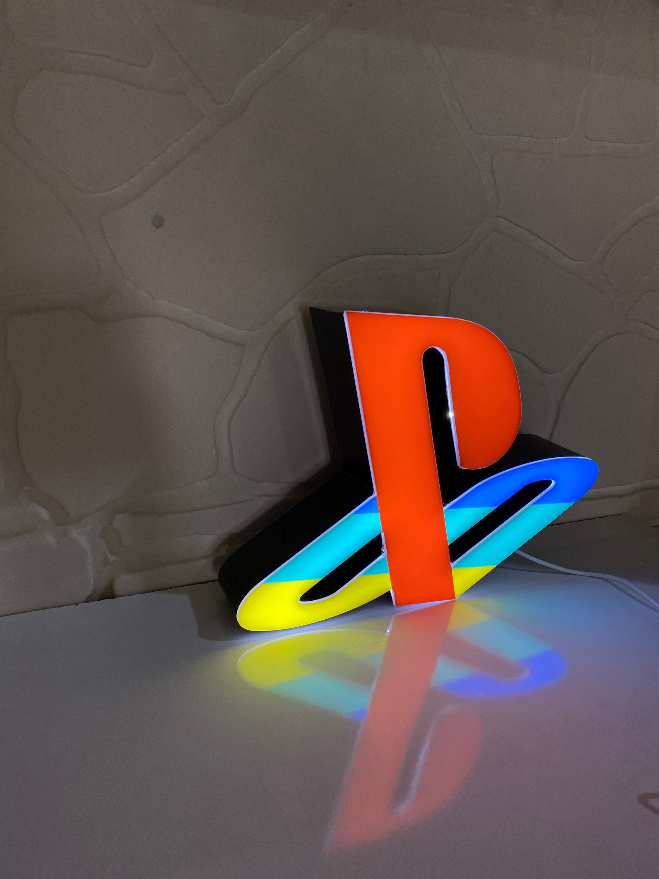 Playstation 3D Led Lightbox Sign : Retro Gaming Art for Games and ...