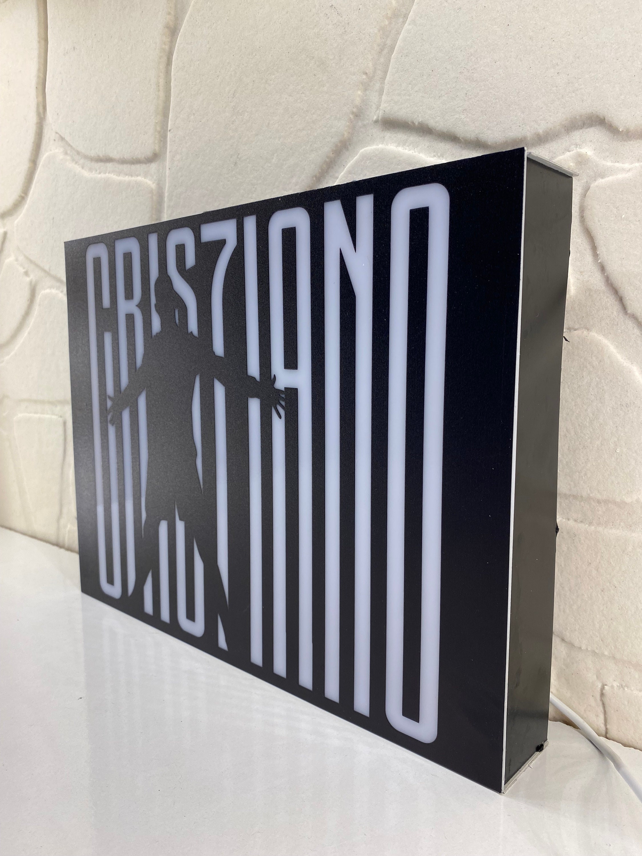 Cristiano Ronaldo 3D LED Lightbox CR7 Fans LED Sign Art - Etsy