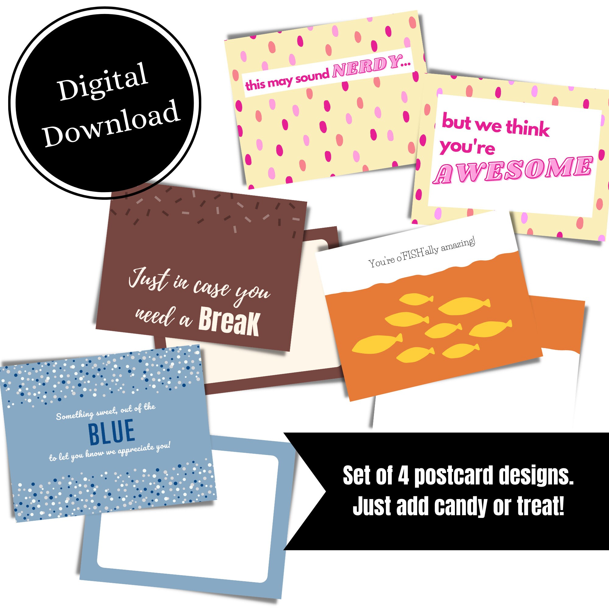 Printable Appreciation Cards | Teacher, Employee, Resident (digital ...
