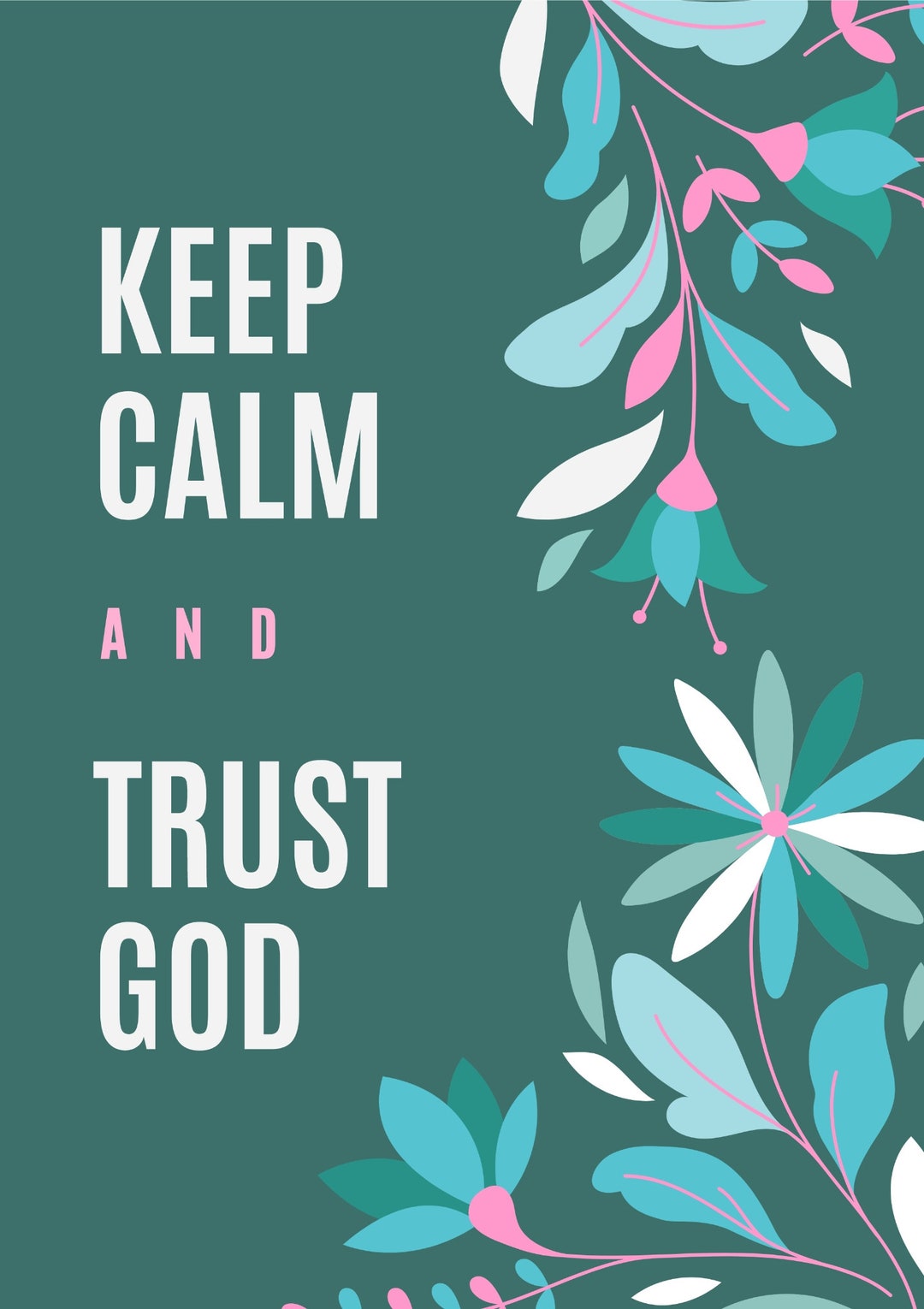 Keep Calm and Trust God Svg Png Jpeg Dxf Eps - Etsy