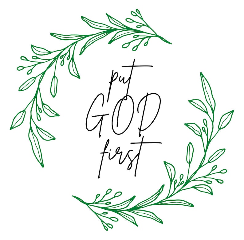 Put God First Svg Png Dxf Eps - Etsy