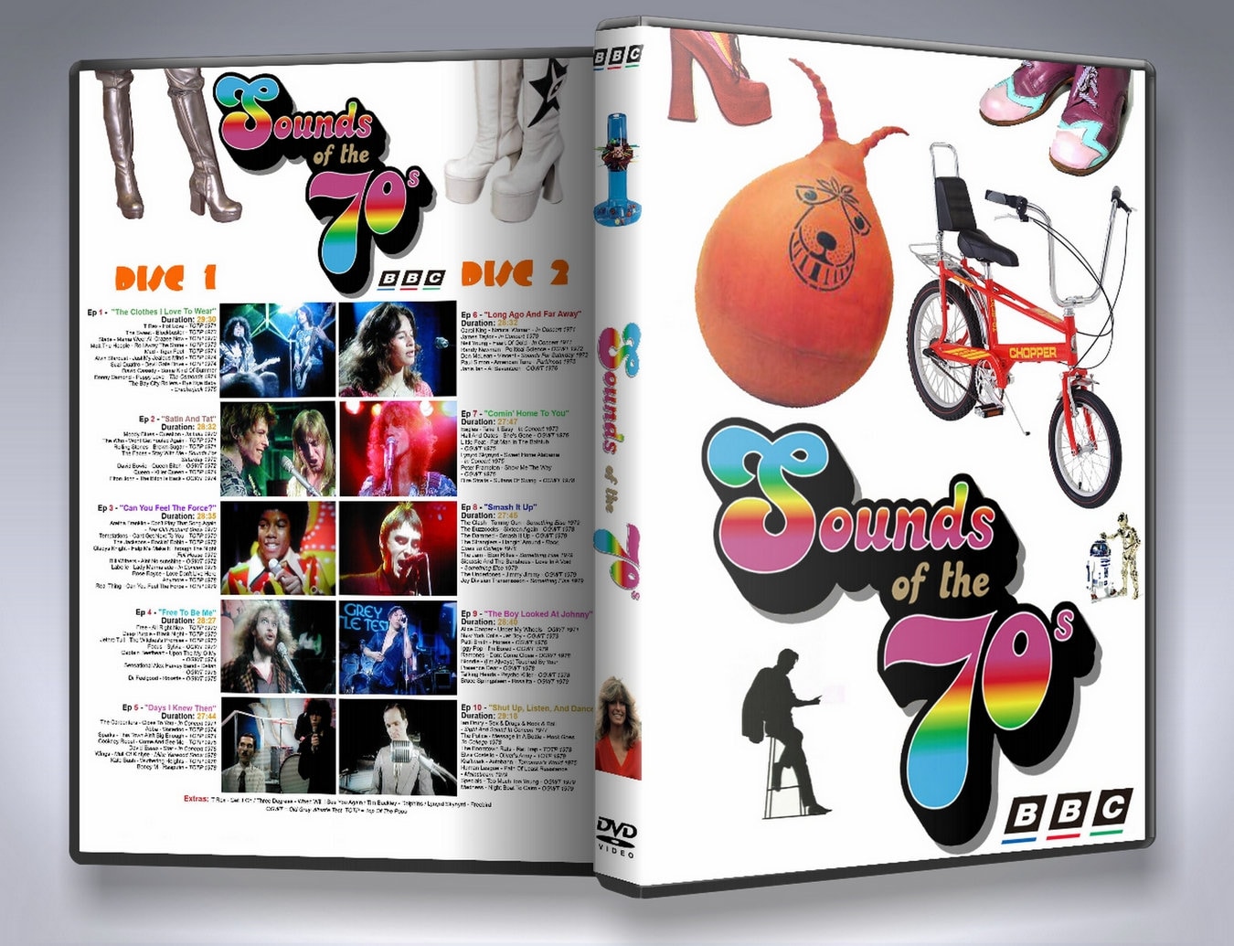 Sounds of the 70s Seventies BBC Archive Vol. 1 & 2 Dvds - Etsy