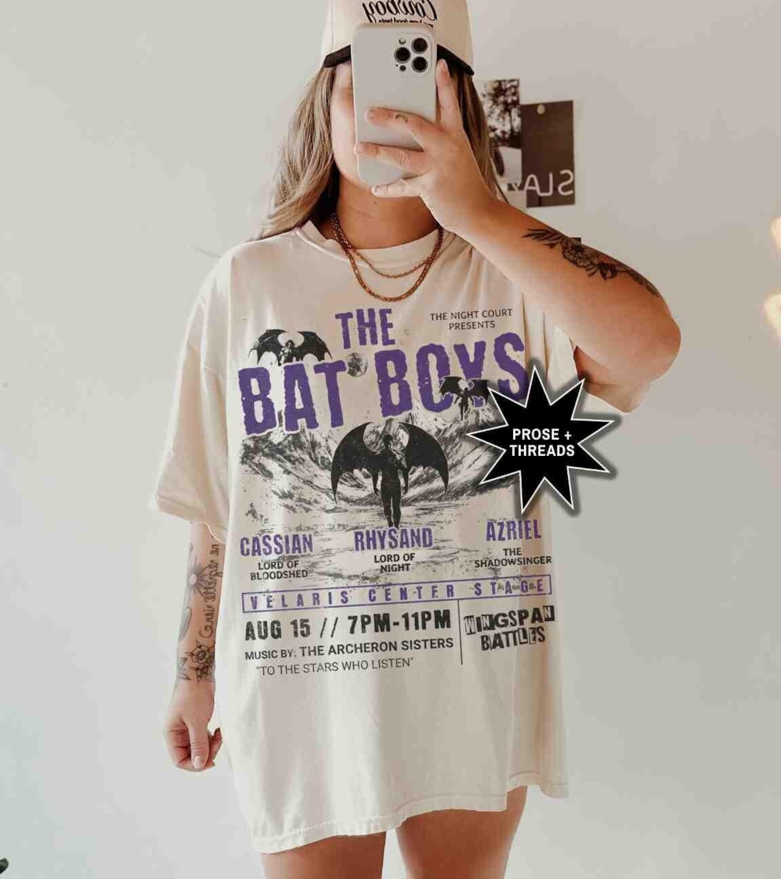 Licensed Bat Boys ACOTAR Shirt Rhysand Cassian Azriel ACOTAR Merch ...