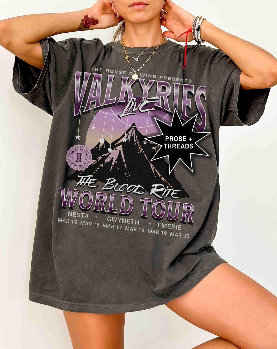 Valkyrie Nesta Archeron Sarah J Maas Bookstagram Acotar Shirt Booktok ...