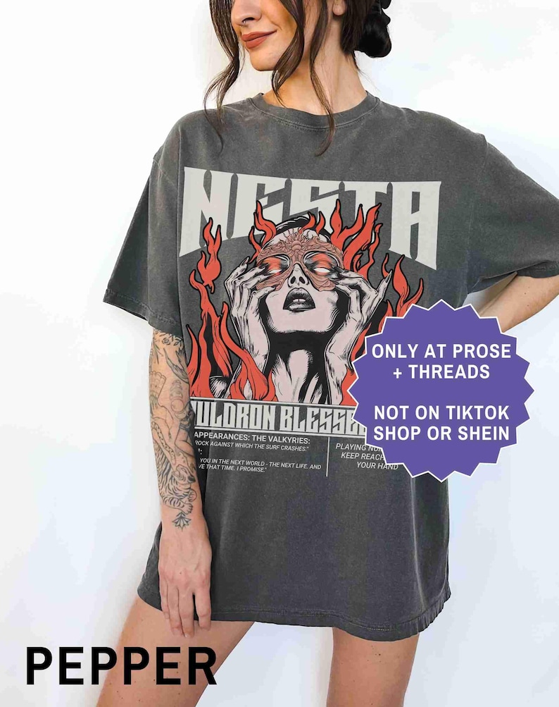 Nesta Archeron Valkyrie Sarah J Maas Bookstagram Acotar Shirt Booktok ...