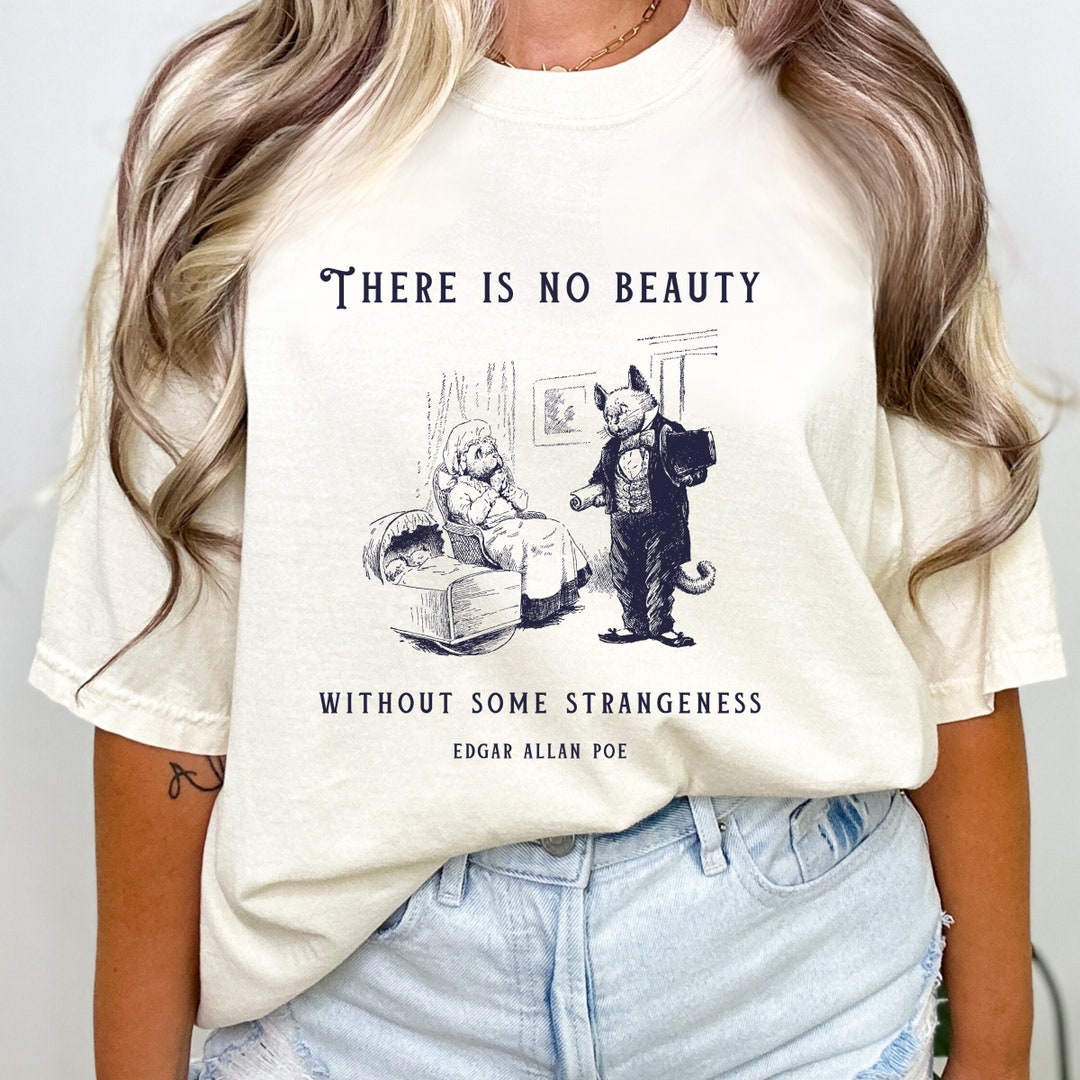 Comfort Colors Edgar Allan Poe Shirt Poet Shirt Cottagecore Clothing ...