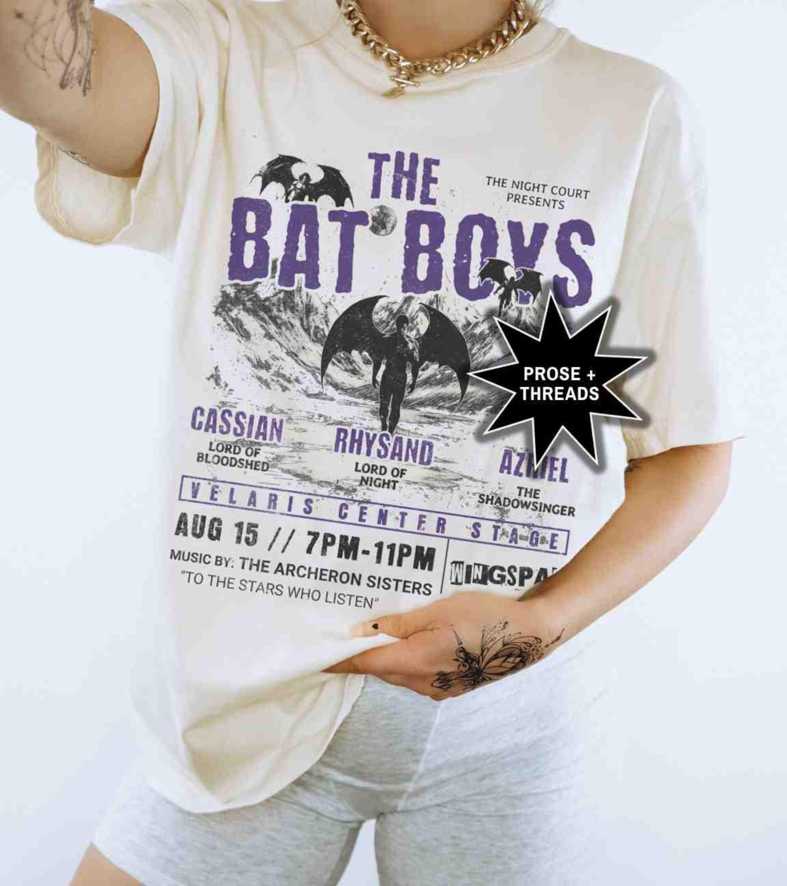 Licensed Bat Boys ACOTAR Shirt Rhysand Cassian Azriel ACOTAR Merch ...
