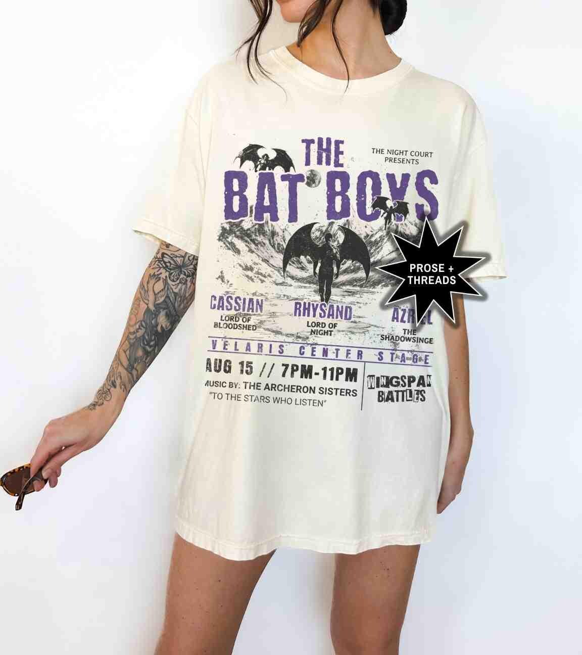 Licensed Bat Boys ACOTAR Shirt Rhysand Cassian Azriel ACOTAR Merch ...