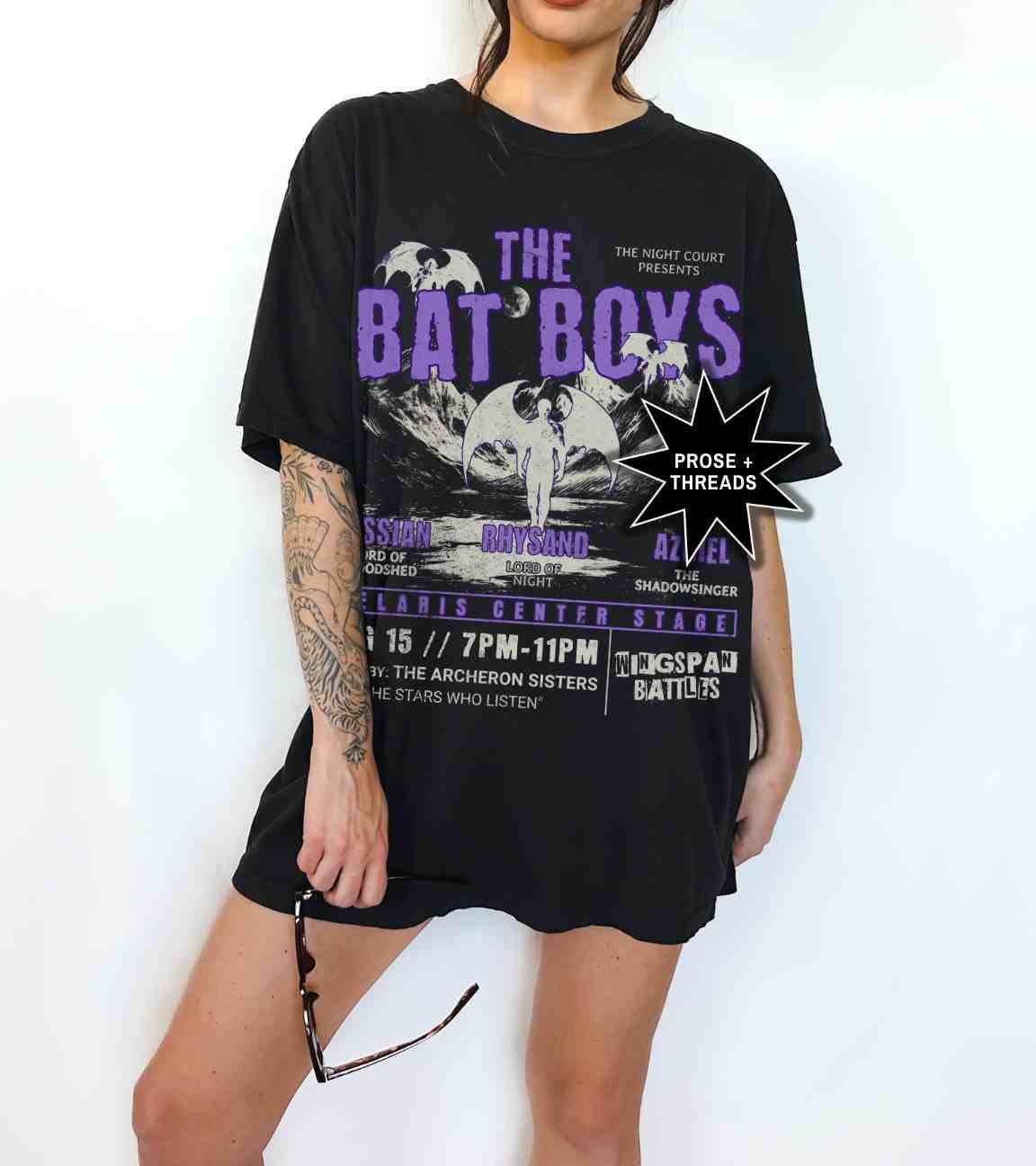 Licensed Bat Boys ACOTAR Shirt Rhysand Cassian Azriel ACOTAR Merch ...