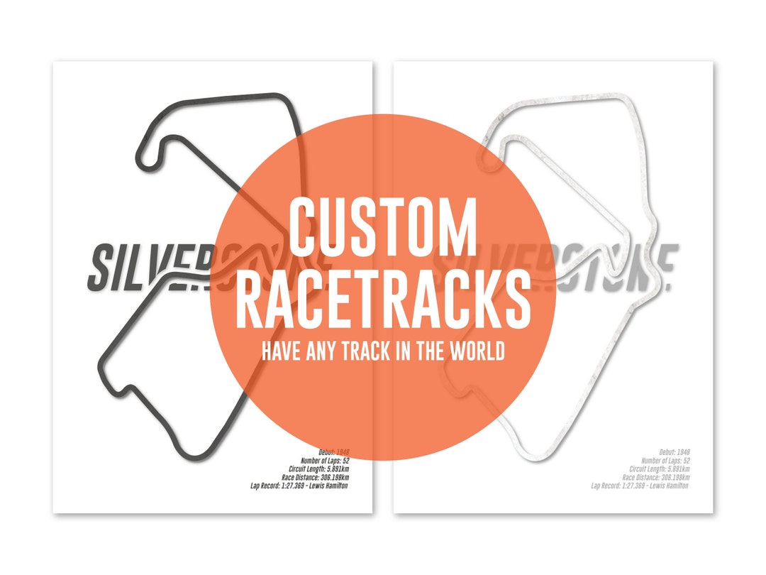 Custom Racetrack Map Digital Download - Etsy